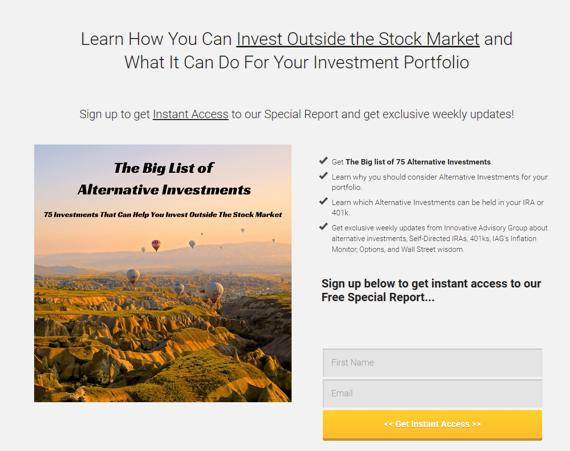 How Financial Service Providers Use Landing Pages