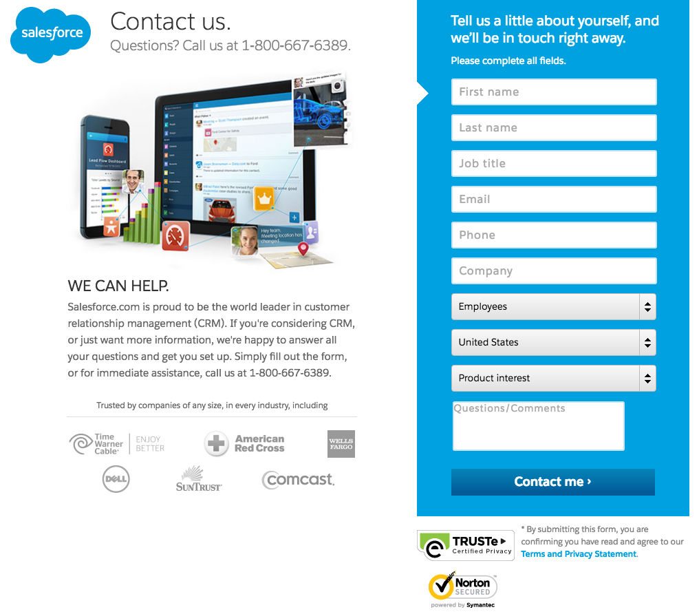 15 Ways Salesforce Uses Landing Pages to Generate Business