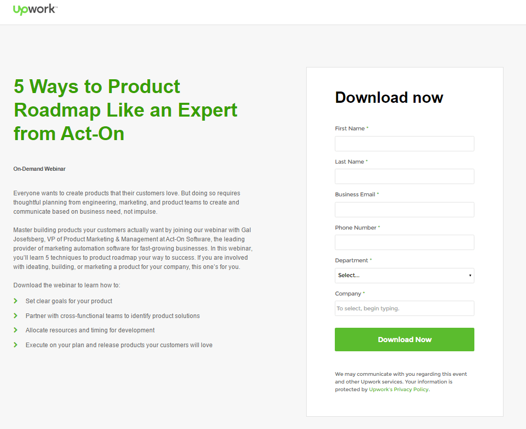 20 Email Landing Pages That Convince Users to Act