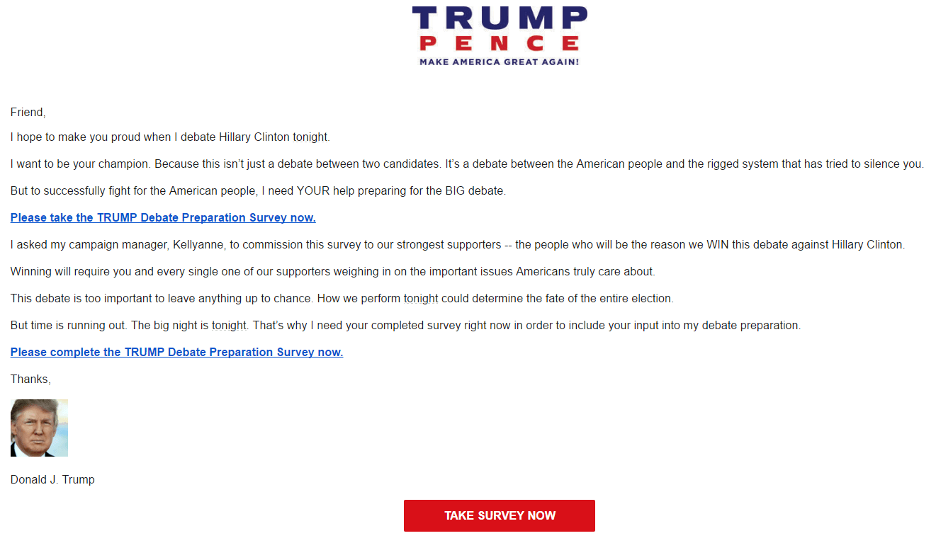 Trump vs. Clinton: Both Campaigns Use Landing Pages to Declare Debate ...
