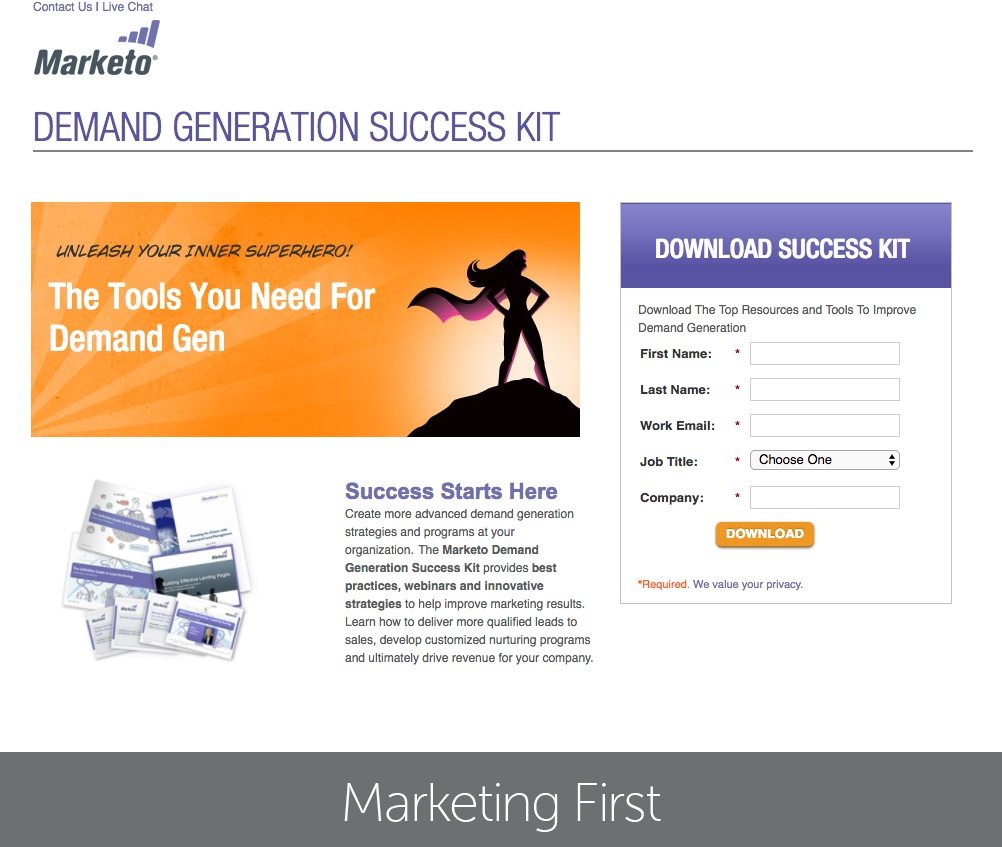 8 Ways Marketo Uses Landing Pages to Drive Leads and Sales