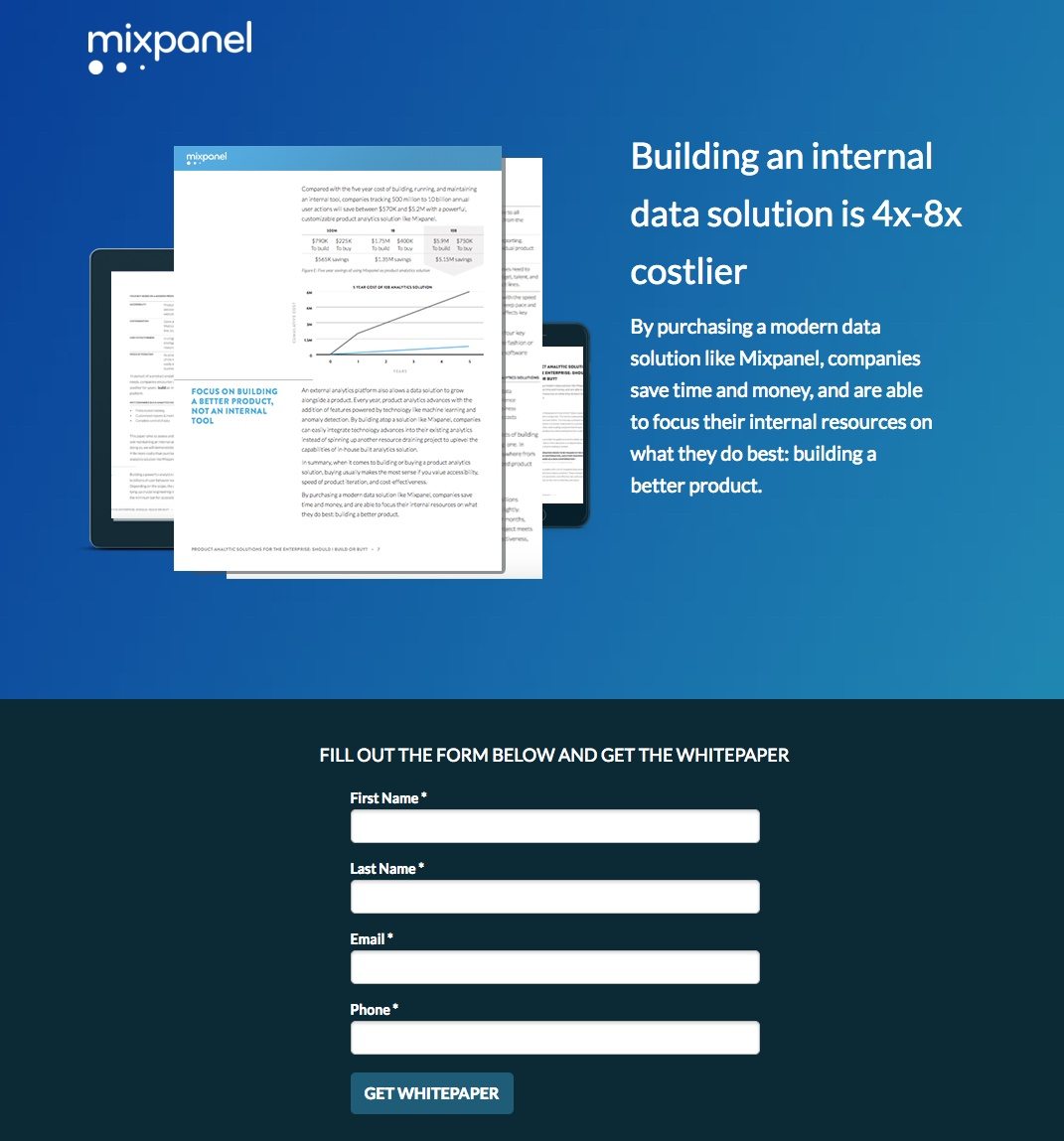 6 Mixpanel Landing Page Designs That Fully Express Less Is More