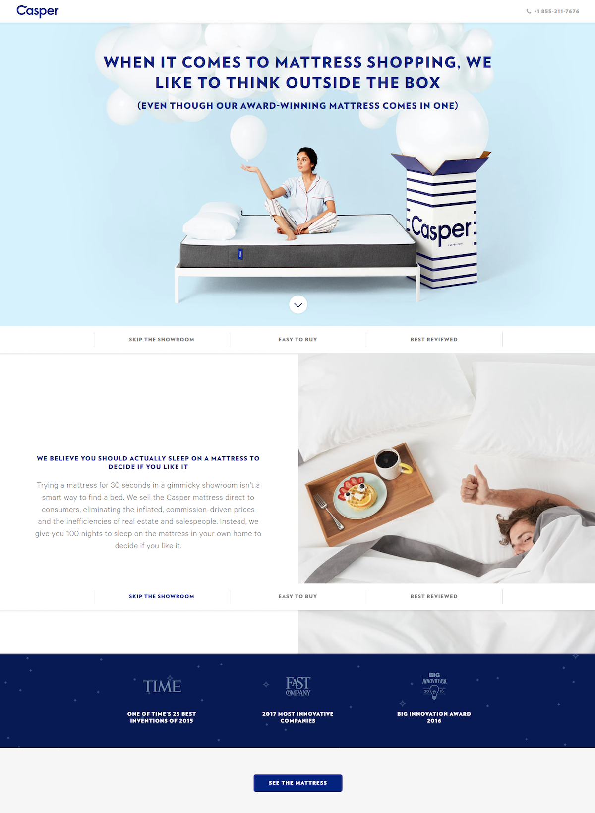 4 Casper Landing Page Examples to Give You Optimization Ideas