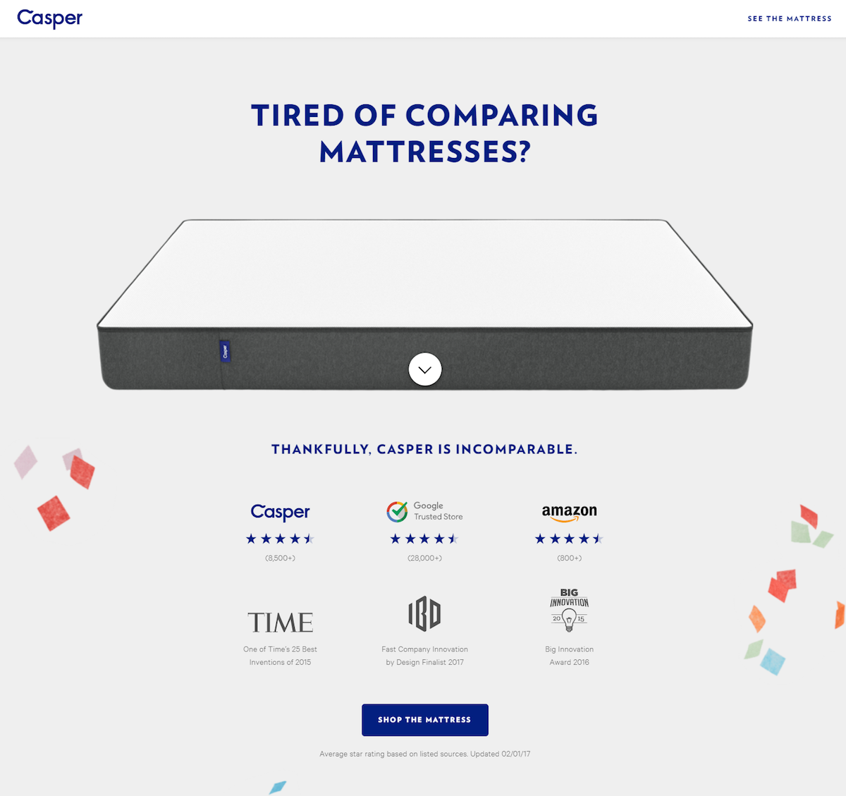 4 Casper Landing Page Examples to Give You Optimization Ideas